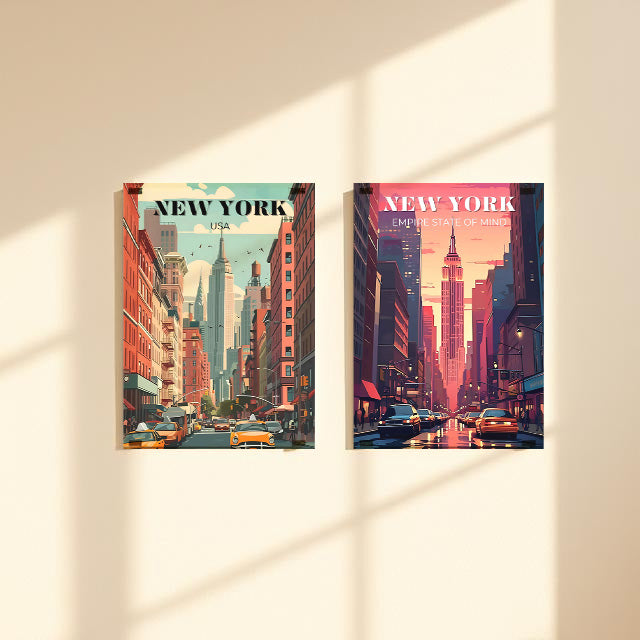New York - Set of 2 | Poster Set – The Artflex