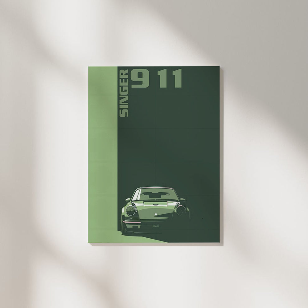 Singer 911 | Car Poster – The Artflex