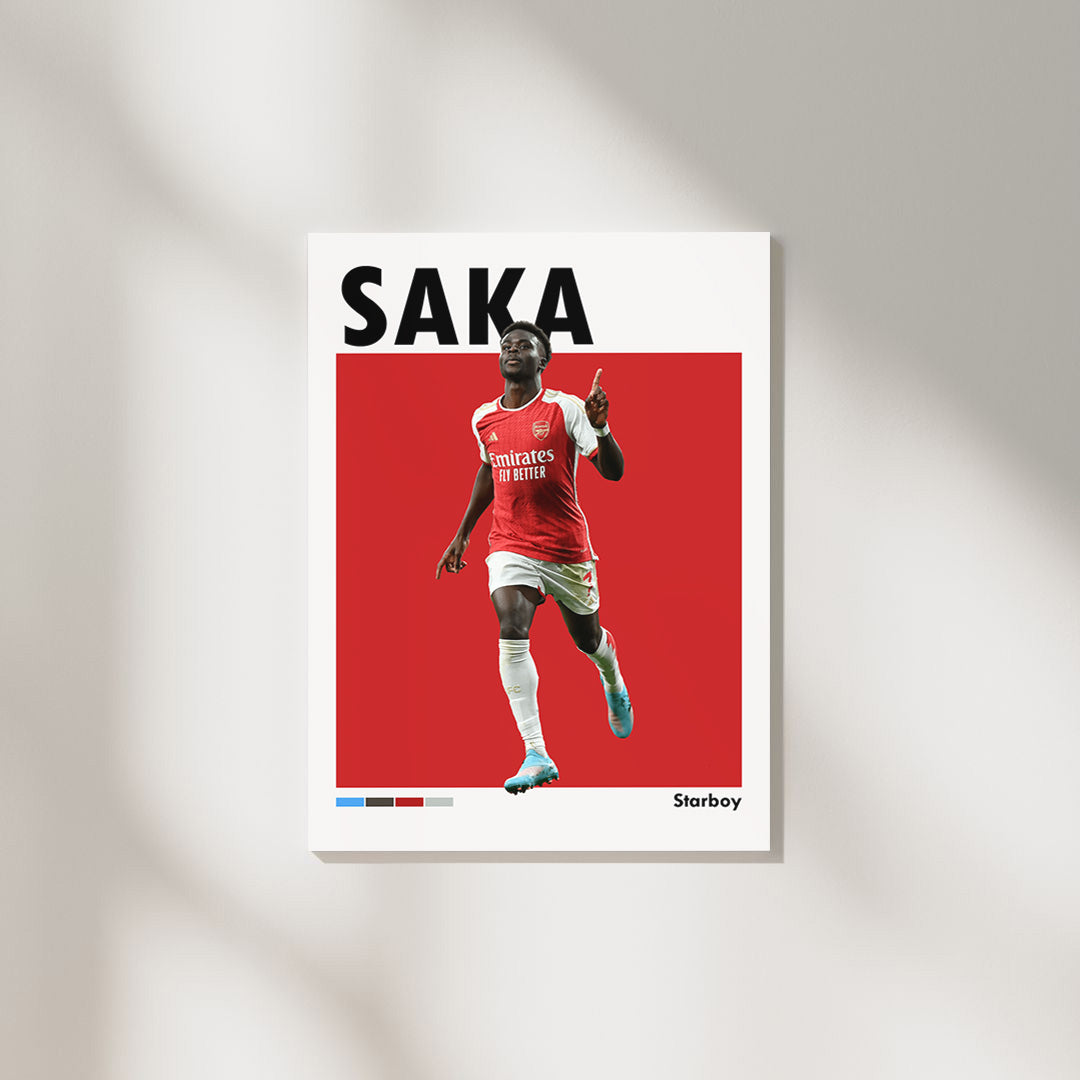 Bukayo Saka | Football Poster – The Artflex