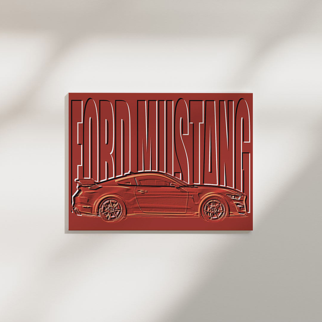 Ford Mustang | Car Poster – The Artflex