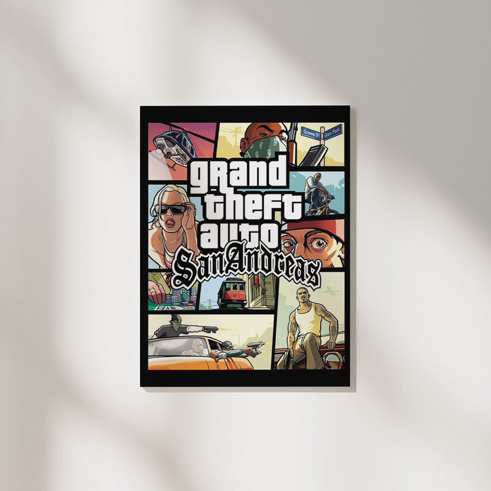 GTA San Andreas | Gaming Poster – The Artflex
