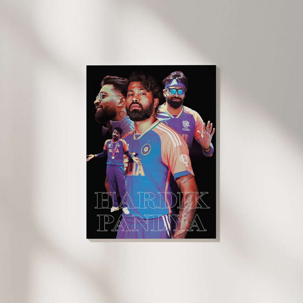 Hardik Pandya | Cricket Poster – The Artflex