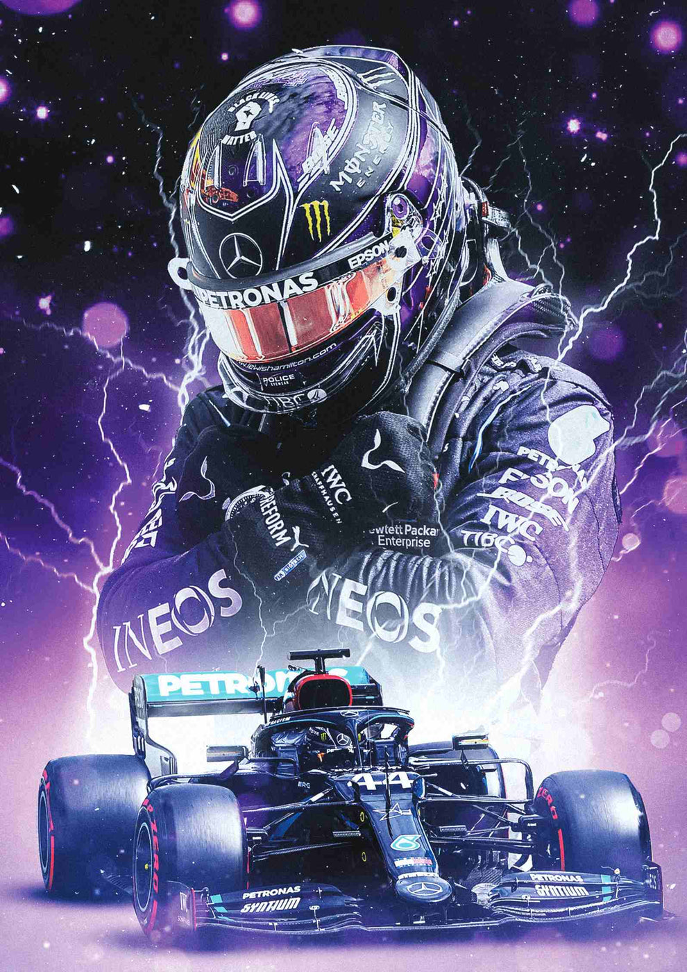 Lewis Hamilton | F1 Poster – The Artflex