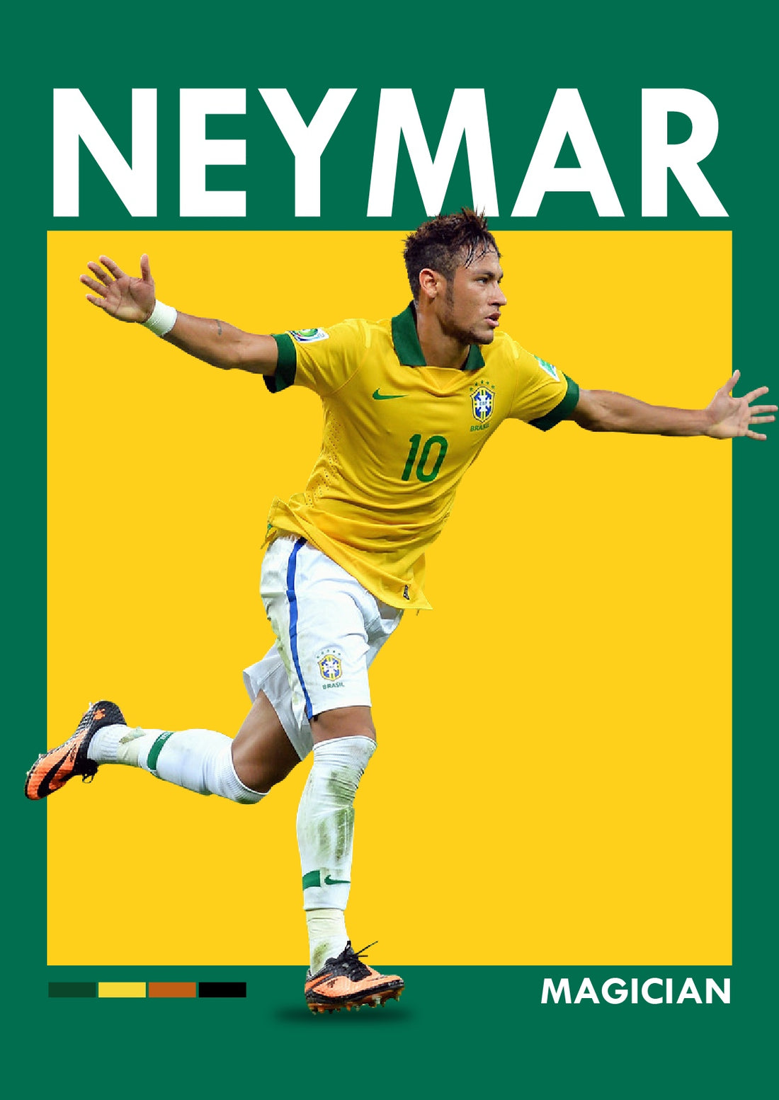 Neymar - Football Poster – The Artflex
