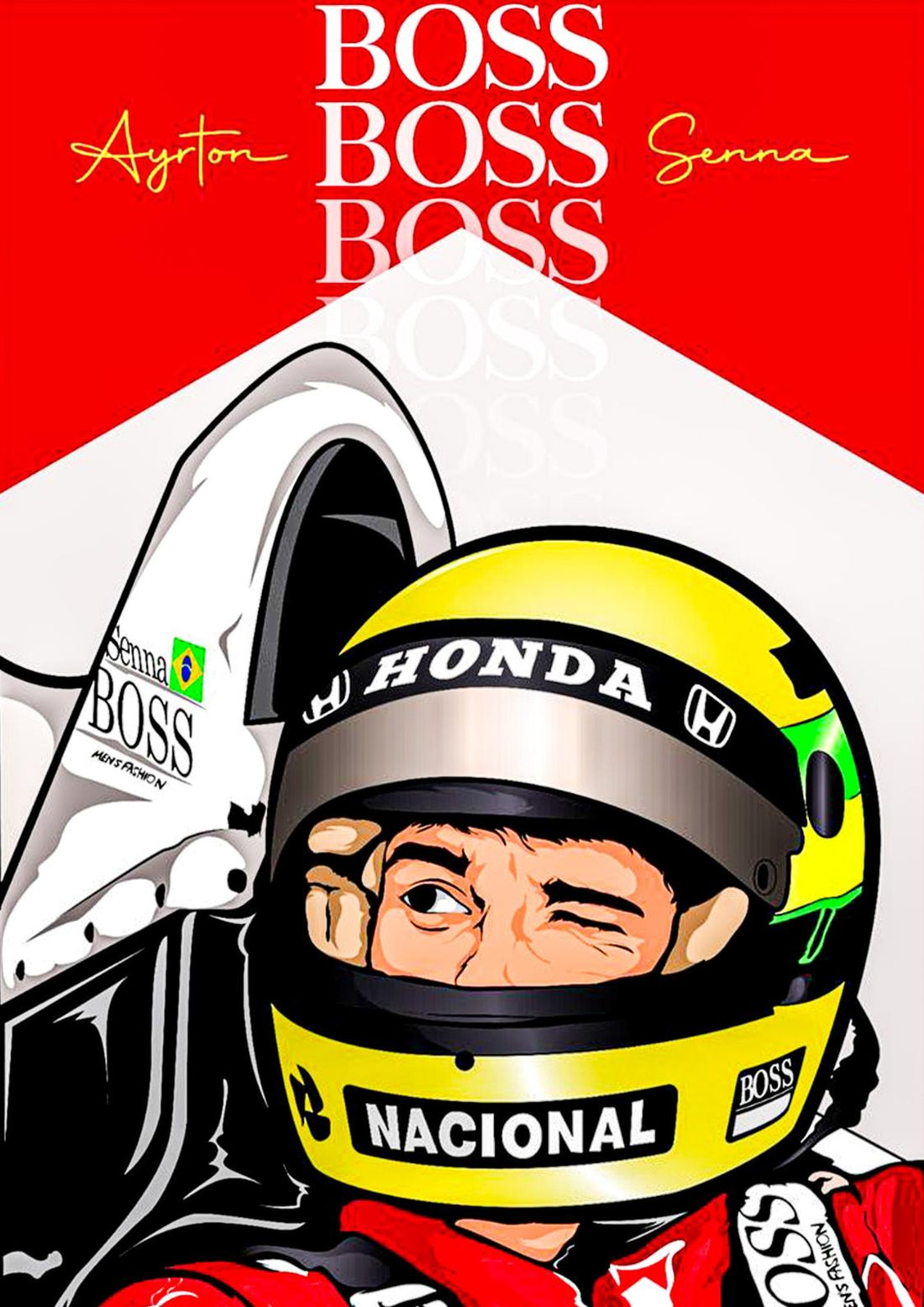 Ayrton Senna | F1 Poster – The Artflex