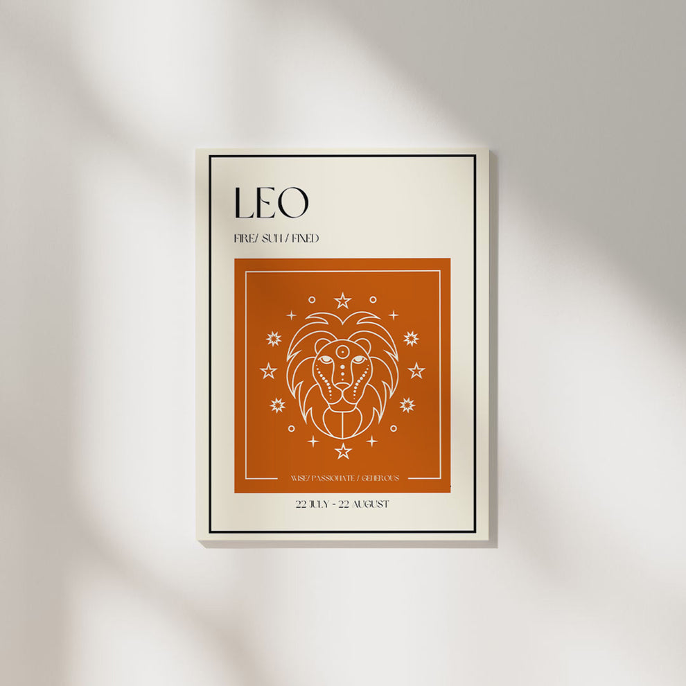 Leo | Zodiac Poster – The Artflex