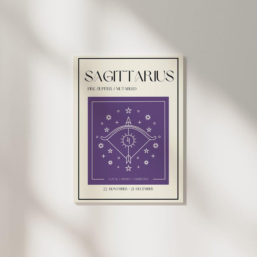Sagittarius | Zodiac Poster – The Artflex